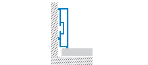 Plinta neagra minimalista Battiscopa BA400 black | Plinta | PROFILITEC ...