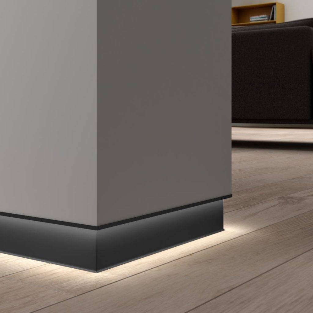 Plinta Shadow Gap pentru Tavane Moderne – Efect Plutitor cu Iluminare LED